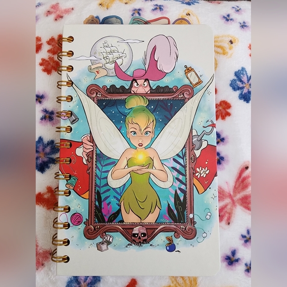 Disney | Office | Disney Tinkerbell And Captain Hook Notebook | Poshmark